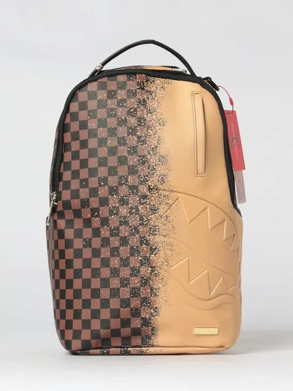 SPRAYGROUND Henny Spritz Checkered Saffiano Coated Cotton Backpack