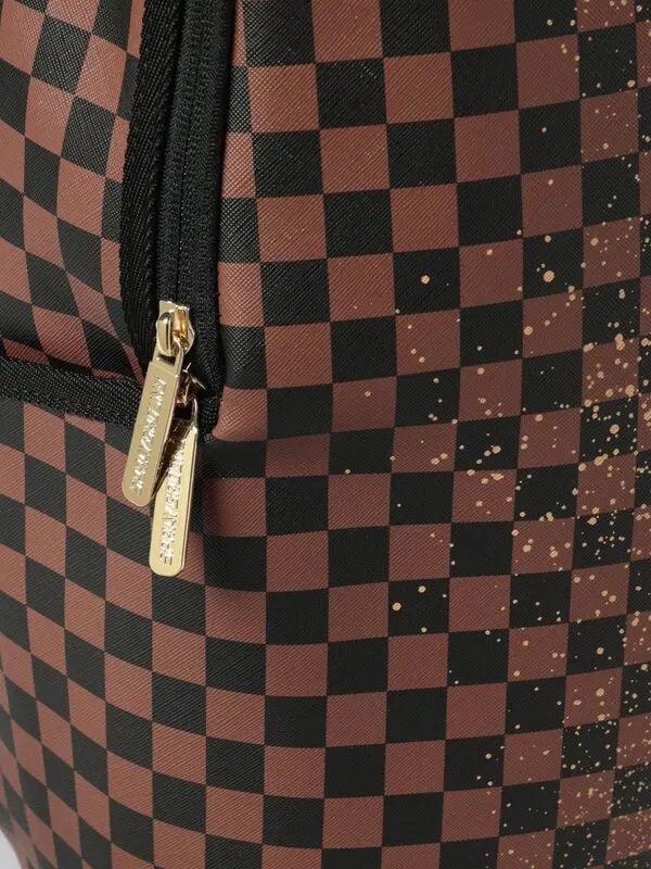 SPRAYGROUND Henny Spritz Checkered Saffiano Coated Cotton Backpack