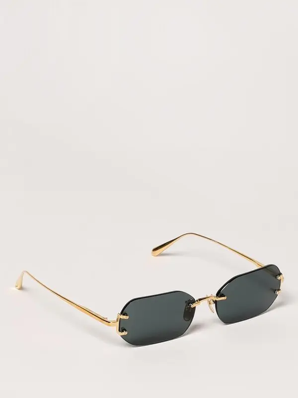Linda Farrow Rimless Octagon Sunglasses