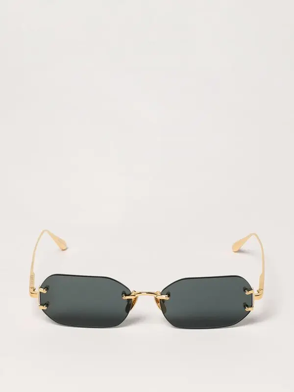 Linda Farrow Rimless Octagon Sunglasses