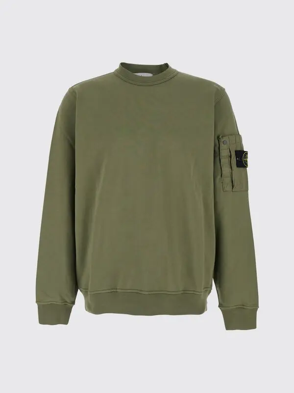 Stone Island Crewneck Sweatshirt With Arm Pocket