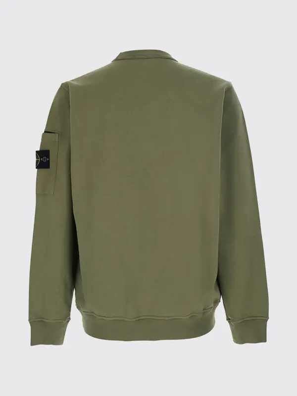 Stone Island Crewneck Sweatshirt With Arm Pocket