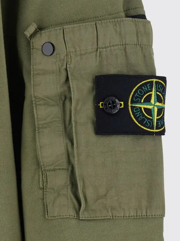 Stone Island Crewneck Sweatshirt With Arm Pocket