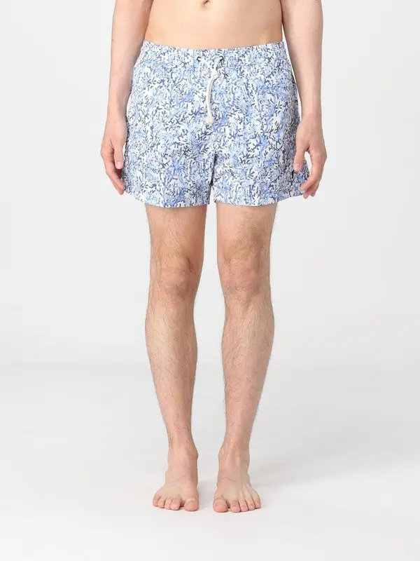 KAMPOS Printed Swim Shorts - Gnawed Blue