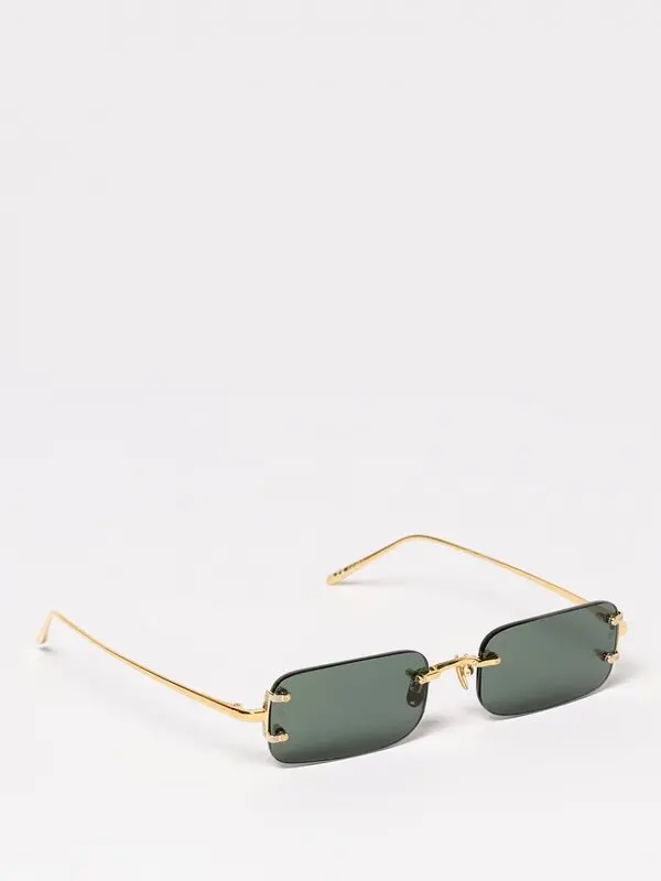 Linda Farrow Rectangular Rimless Sunglasses