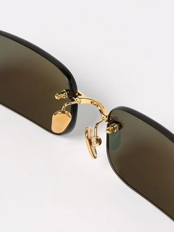 Linda Farrow Rectangular Rimless Sunglasses