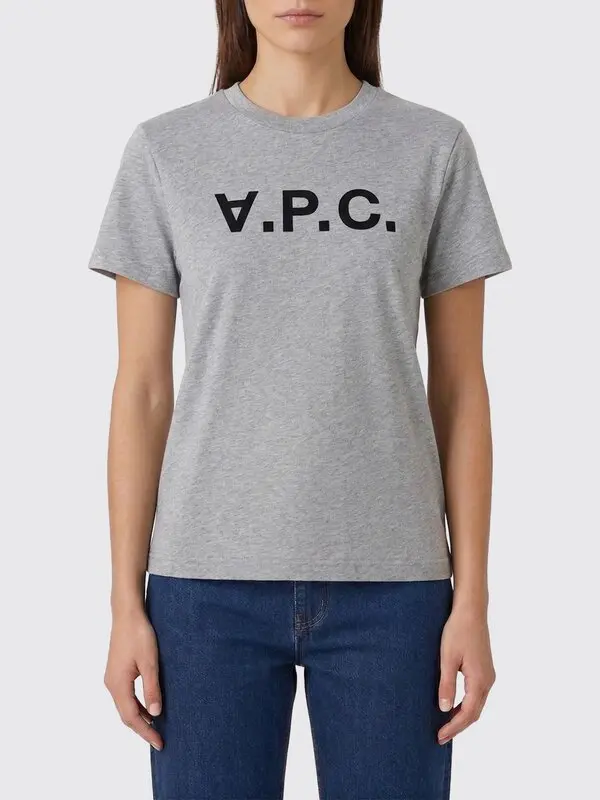 A.p.c. V.p.c." Logo T-shirt - Grey
