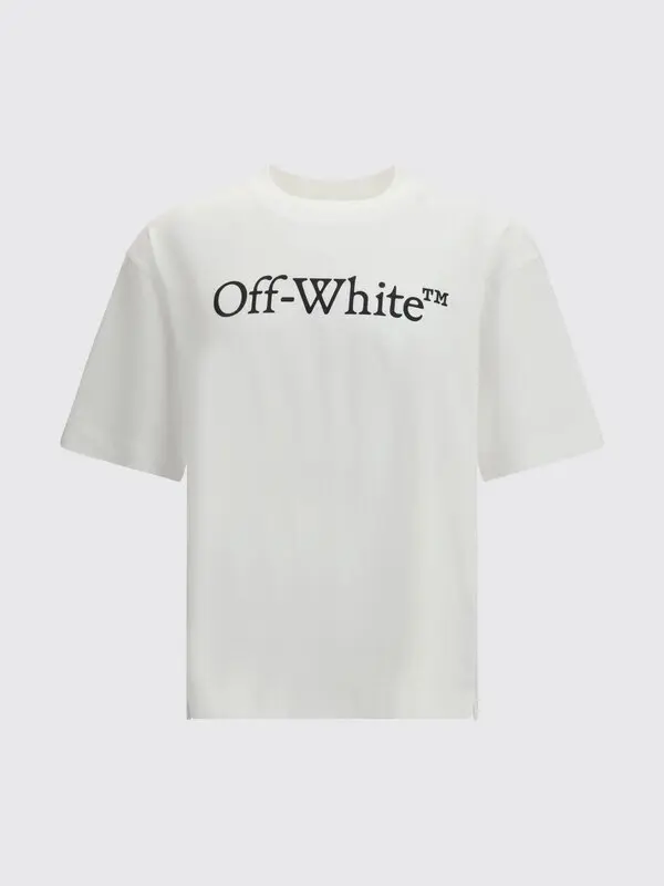 Off-White Cotton T-shirt With Logo