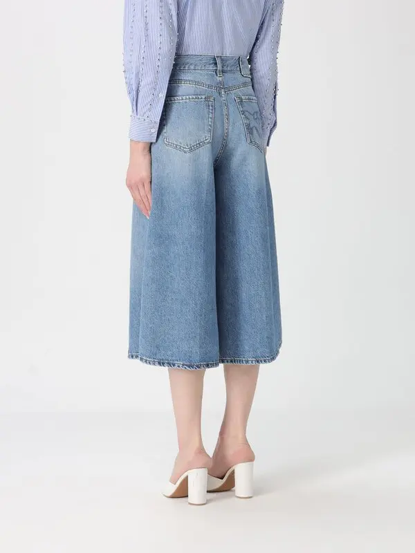 Pinko Cropped Wide Leg Jeans