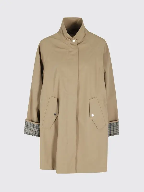 OOF WEAR Single-breasted Technical Fabric Trench Coat With Classic Collar