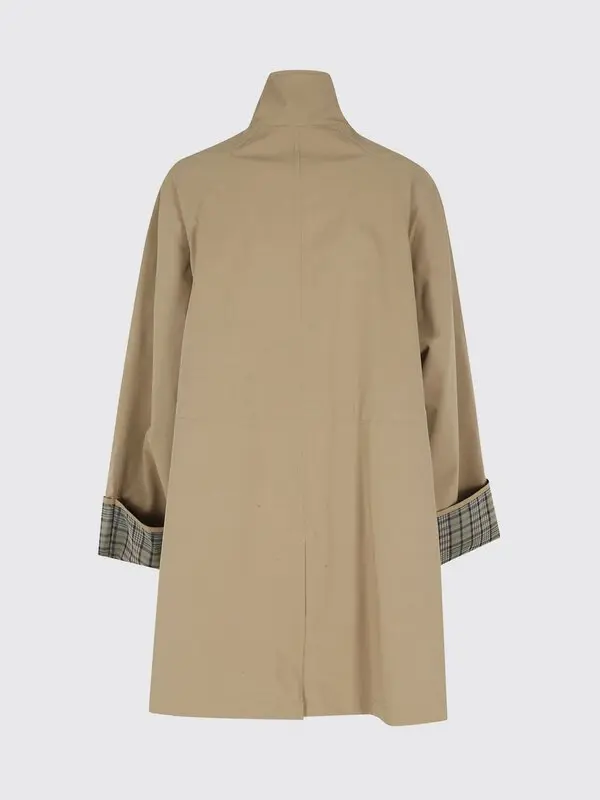 OOF WEAR Single-breasted Technical Fabric Trench Coat With Classic Collar