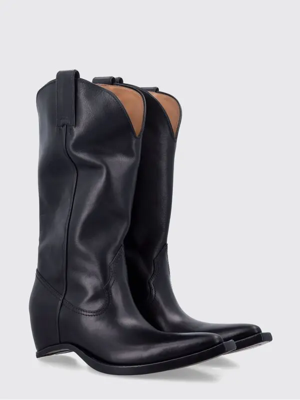 MAISON MARGIELA Leather Boots - Black