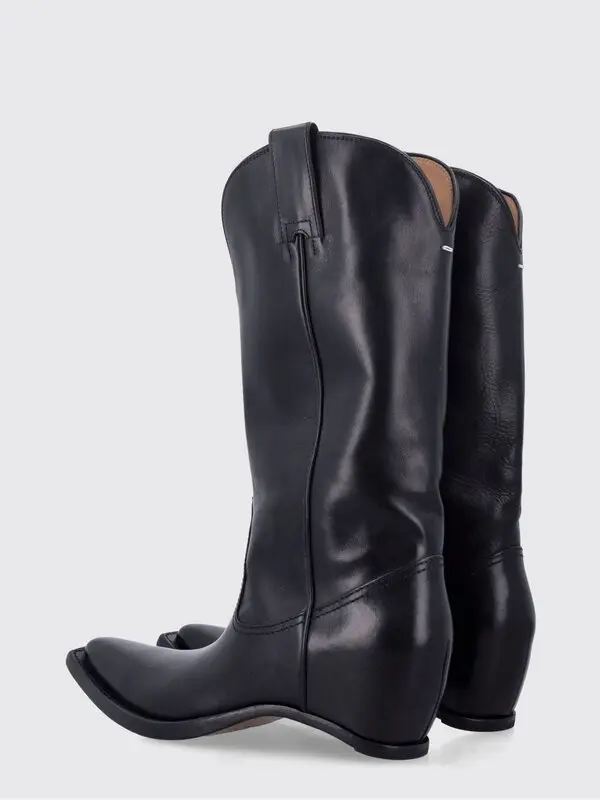 MAISON MARGIELA Leather Boots - Black