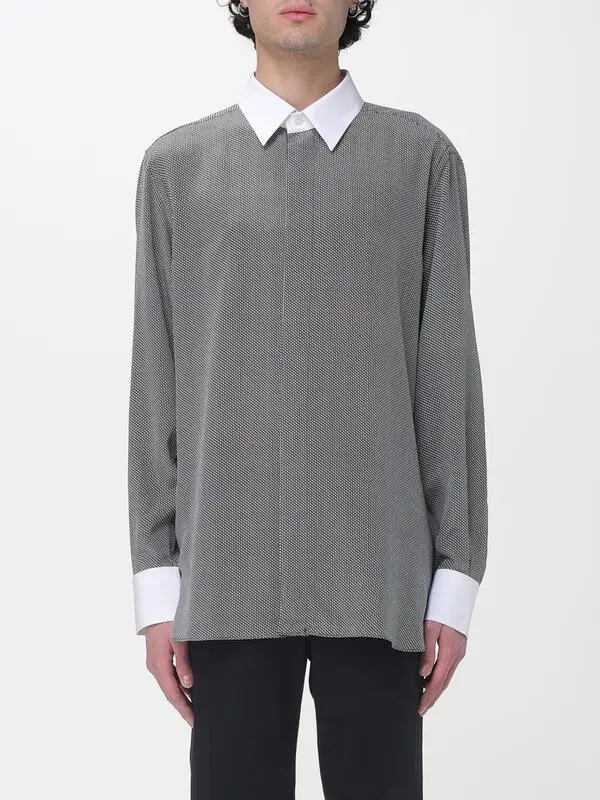 TOM FORD Silk Shirt With Zig-zag Pattern