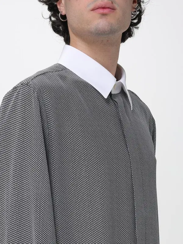 TOM FORD Silk Shirt With Zig-zag Pattern