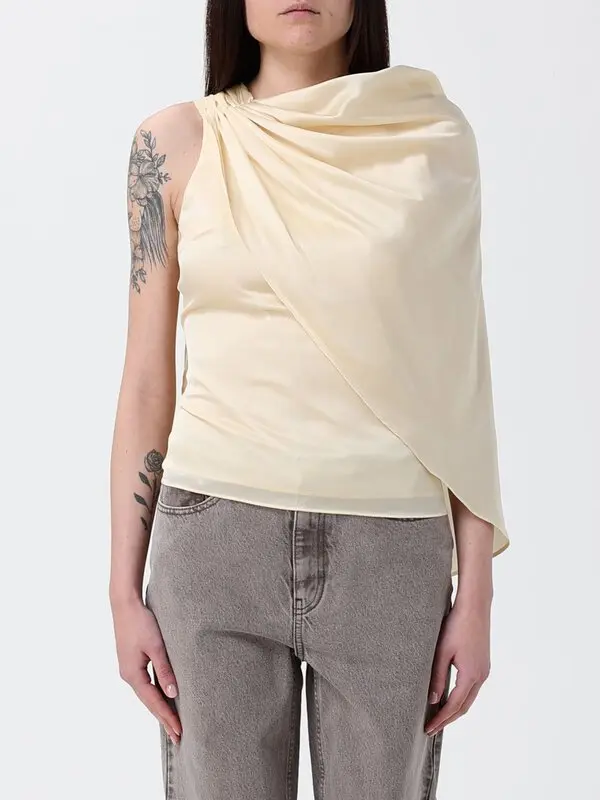 ROTATE BY BIRGER CHRISTENSEN Satin Cape Top