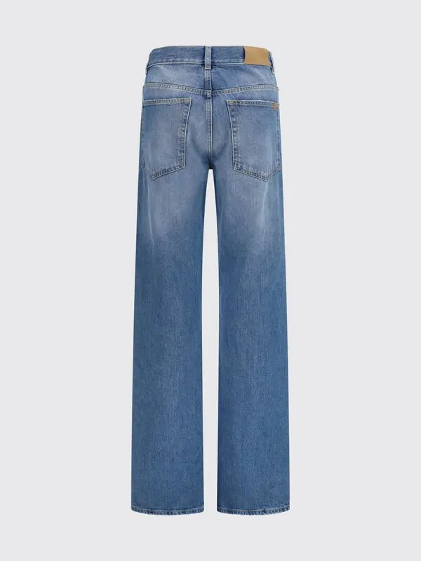 Calvin Klein High-waisted Straight Jeans In Cotton Denim