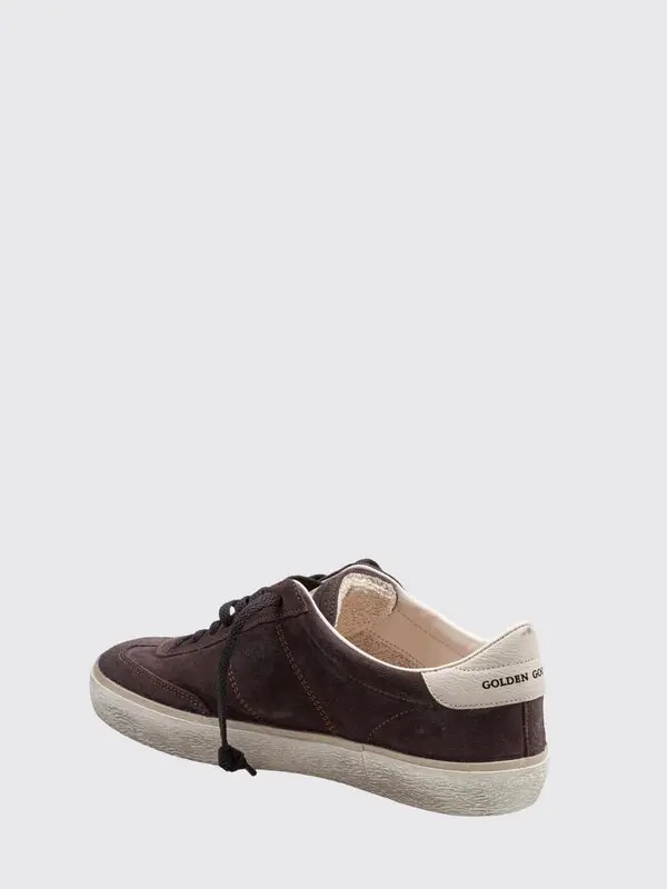 GOLDEN GOOSE Soul Star Leather And Suede Distressed Sneakers
