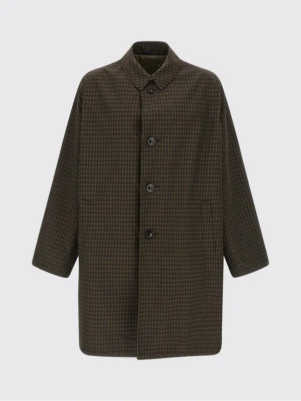 MAISON MARGIELA Checked Cotton Blend Trench Coat