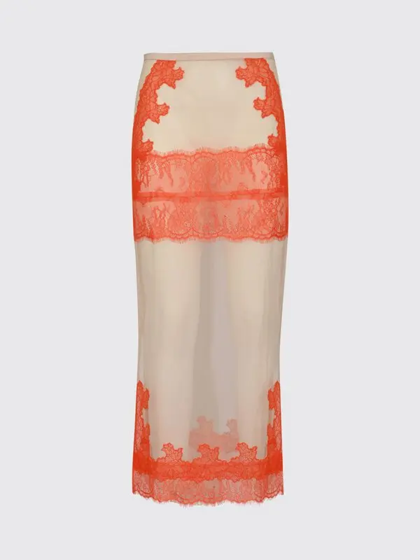Patrizia Pepe Tulle Skirt With Lace Inserts