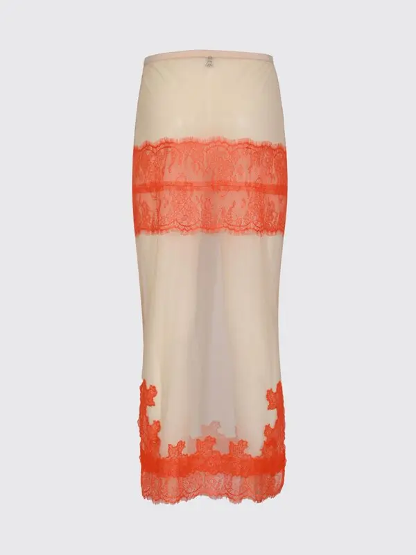 Patrizia Pepe Tulle Skirt With Lace Inserts