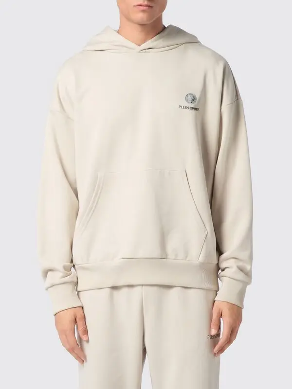 PLEIN SPORT Cotton Hooded Sweatshirt With Logo