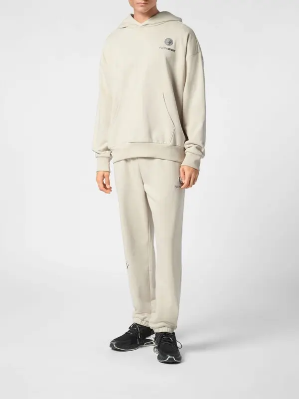 PLEIN SPORT Cotton Hooded Sweatshirt With Logo