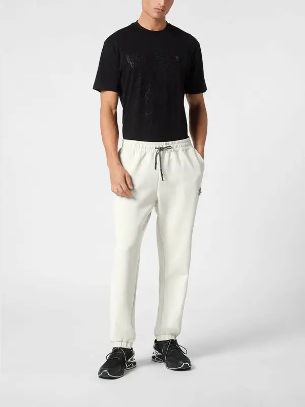 PLEIN SPORT Technical Fabric Jogging Pants - Grey