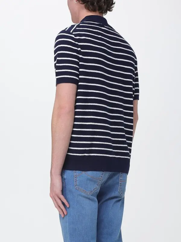 Polo Ralph Lauren Striped Knitted Polo Shirt With Logo