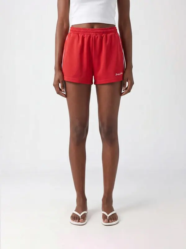 Sporty & Rich Recycled Cotton Logo Jogging Shorts