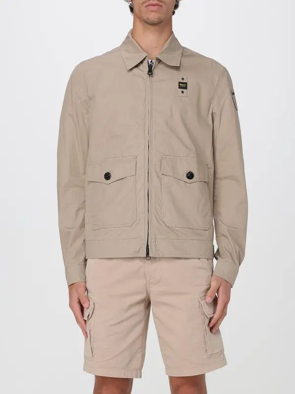 BLAUER. Zip-up Jacket With Classic Collar