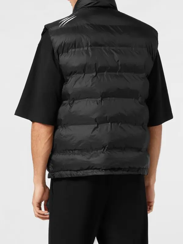 PLEIN SPORT Padded Nylon Vest - Black