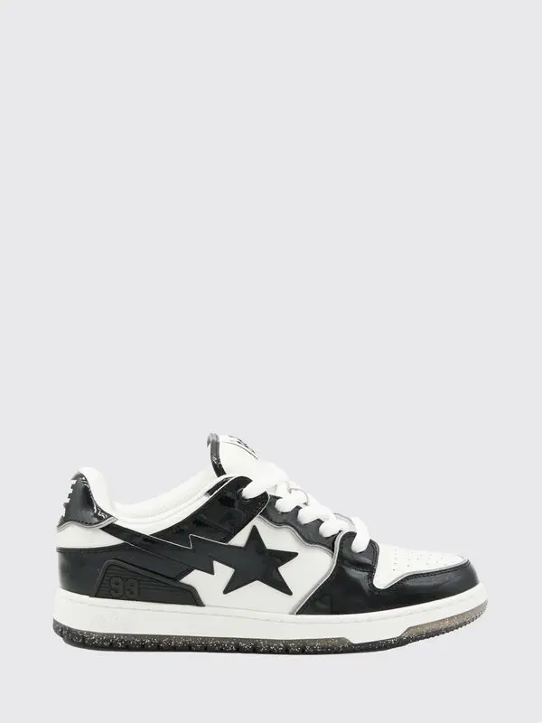 A BATHING APE Sk8 Sta Bi Calfskin Sneakers With Star Print