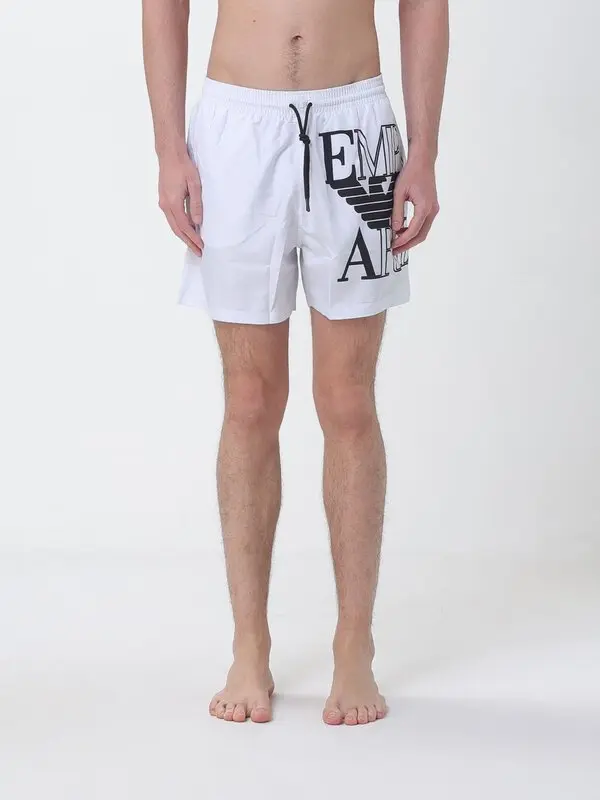Emporio Armani Boxer Swimsuit With Logo