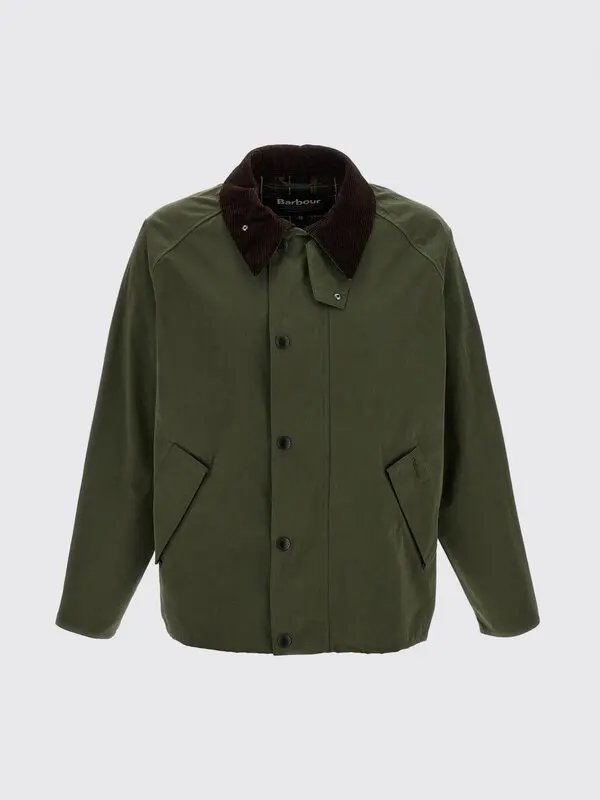 Barbour Transporter Oversized Casual Waxed Cotton Jacket - Olive