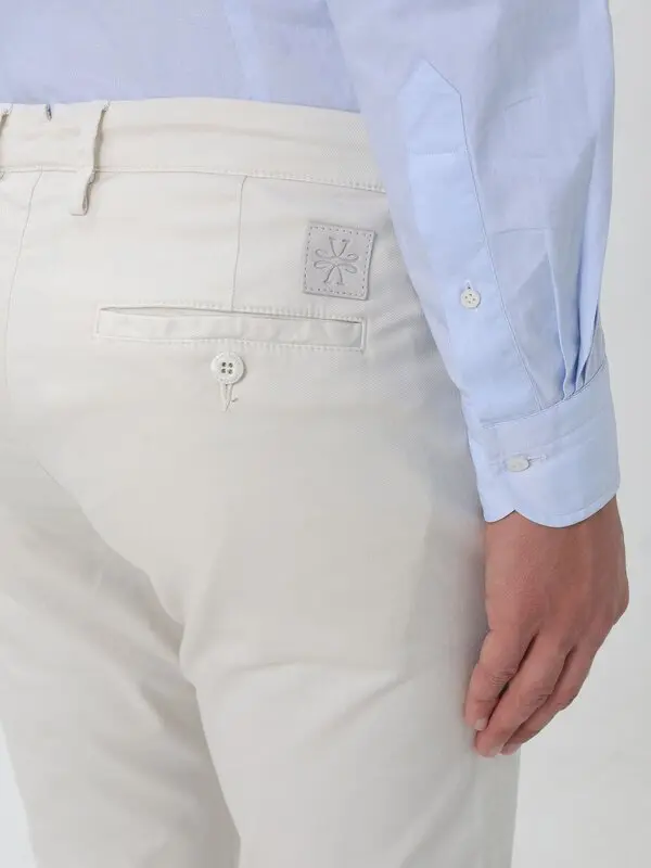 Jacob Cohen Cotton Blend Chino Trousers - White