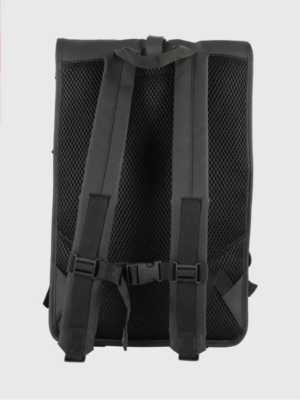 Rains Rolltop Rucksack Waterproof Backpack With Carabiner Closure - Black