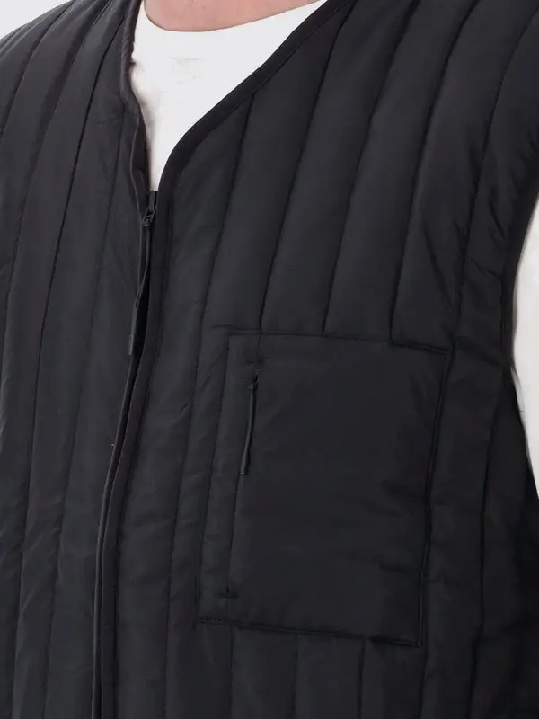 Rains Quilted Padded Nylon Vest - Black