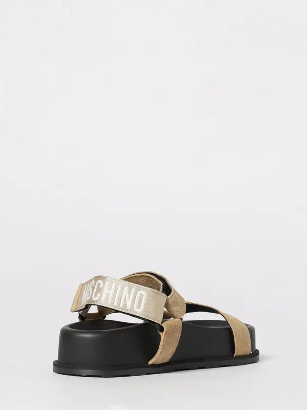 Moschino Suede And Nylon Sandal