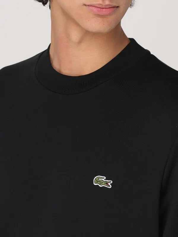 Lacoste Cotton Crew Neck Sweatshirt - Black