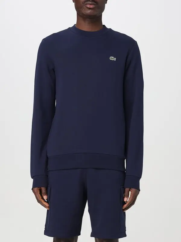 Lacoste Cotton Crew Neck Sweatshirt - Blue