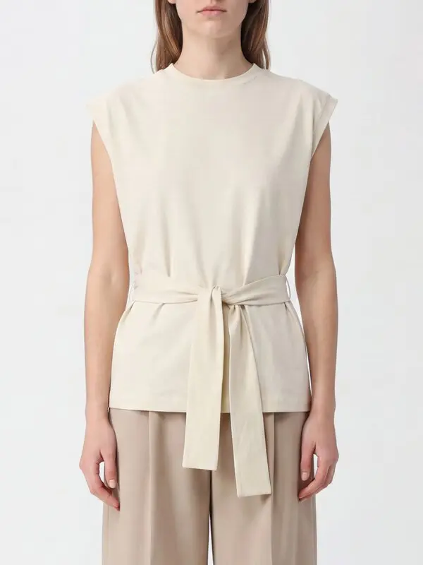 TELA Cotton T-shirts With Belt - Yellow