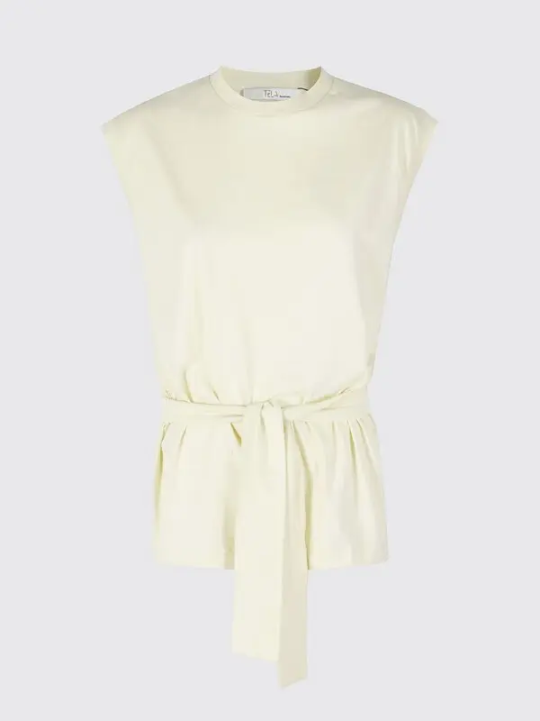 TELA Cotton T-shirts With Belt - Yellow