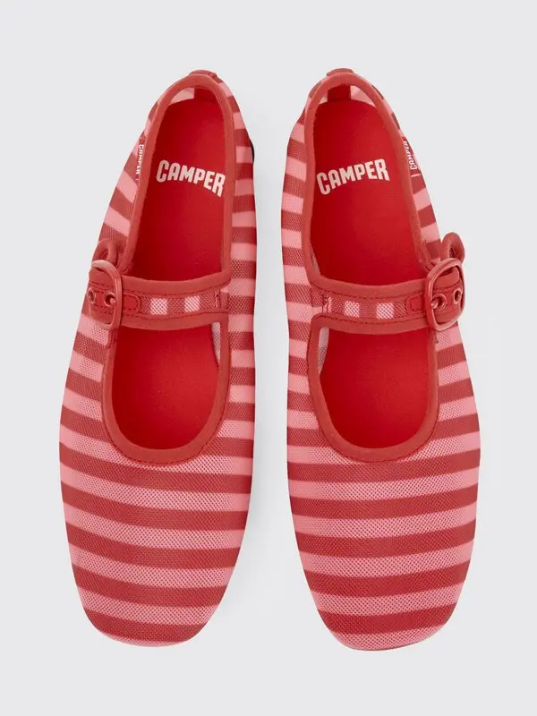 Camper Casi Myra Striped Recycled Polyester Ballerinas