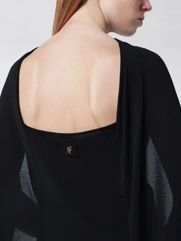 Alberta Ferretti Viscose Top With Panel