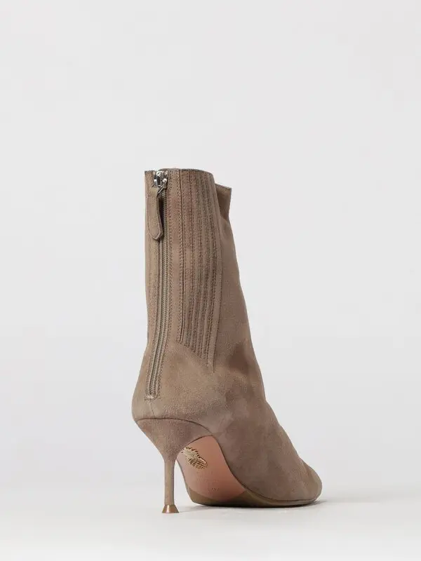 AQUAZZURA Saint Honor Suede Ankle Boots - Brown