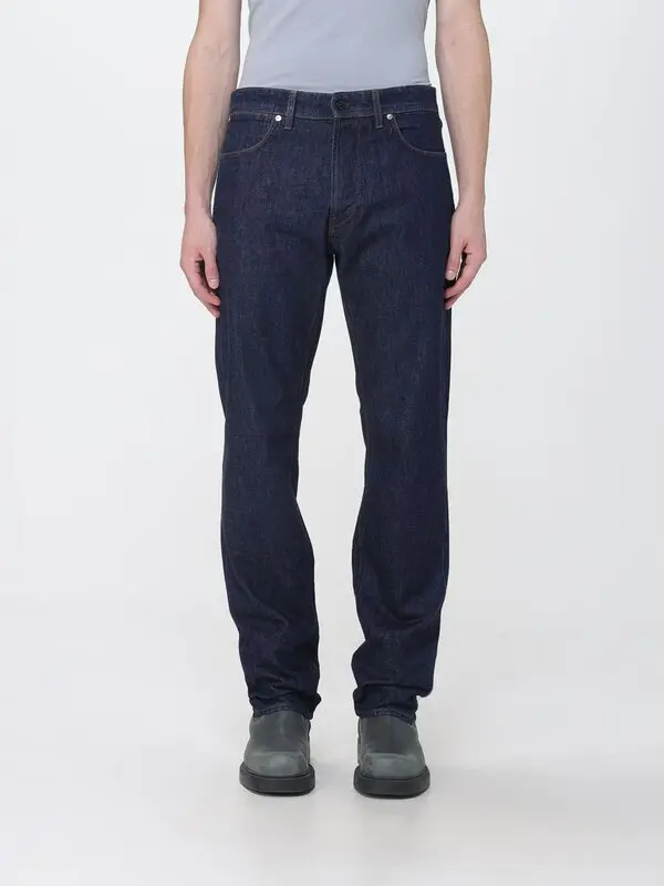 Stone Island Cotton Straight Leg Jeans - Navy