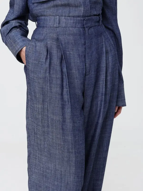 Peuterey Linen Blend Palazzo Pants