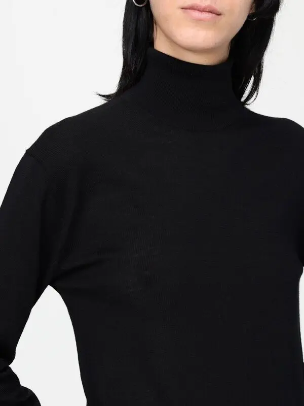 TOTEME Turtleneck Midi Dress - Black