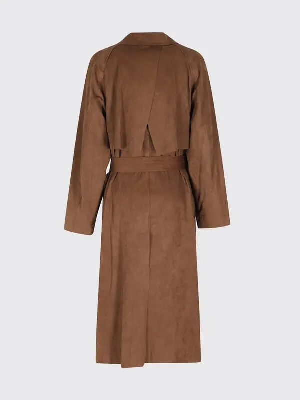 URBANCODE Long Faux Suede Belted Coat